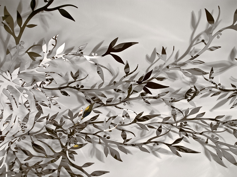 Razortooth Design (USA) cut metal screens, partitions and lights to a ...