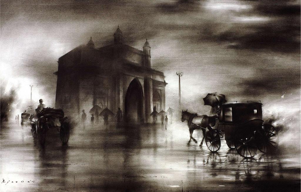 Indian artist, Ajay De’s charcoal drawings & paintings. Picking what ...