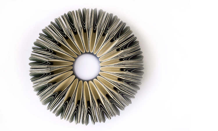 Dutch artist, Nel Linssen’s paper jewellery, is ‘inspired by rhythms ...